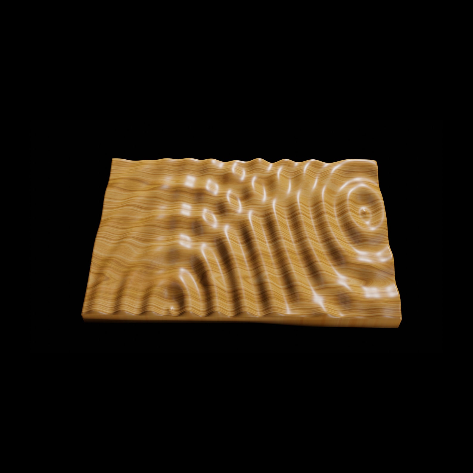 3D Water Ripple Wall Panel Design: CNC STL File (digital Download) - Etsy
