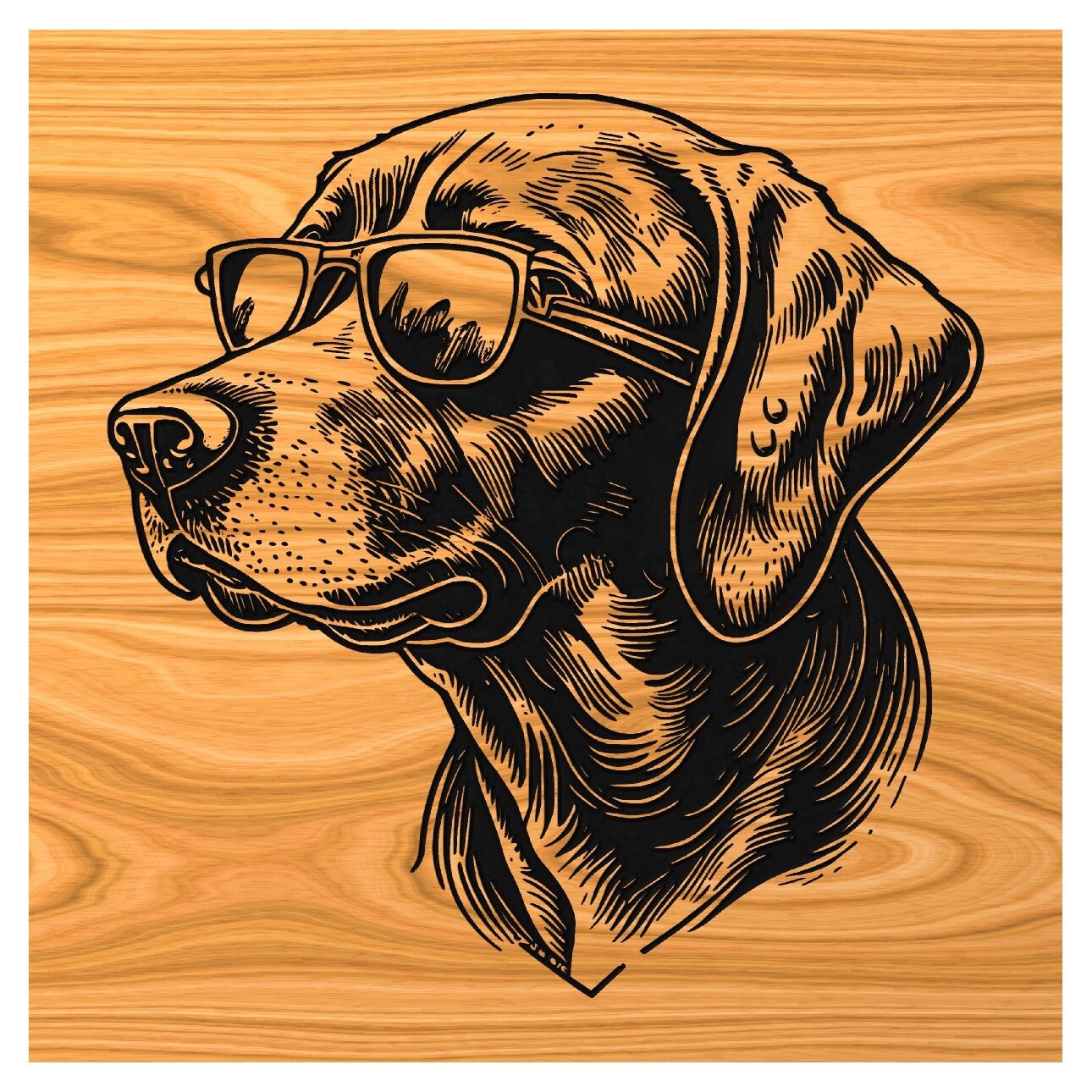 Cool Labrador Dog With Sunglasses Shades Vectric Vcarve Pro - Etsy