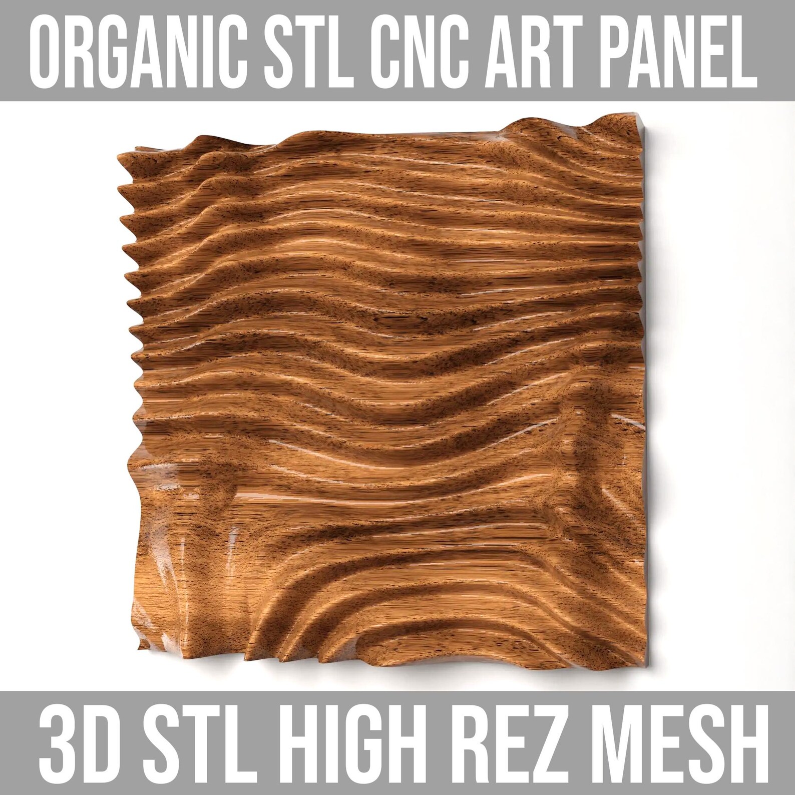 3D Wavy Wall Panel Design: CNC STL File (digital Download) - Etsy