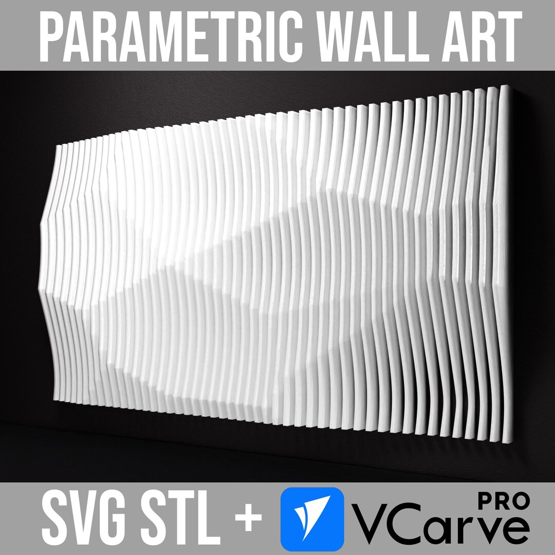 Parametric Wood Panel 3D Cut File: Chisel Wall Decor (digital Download ...