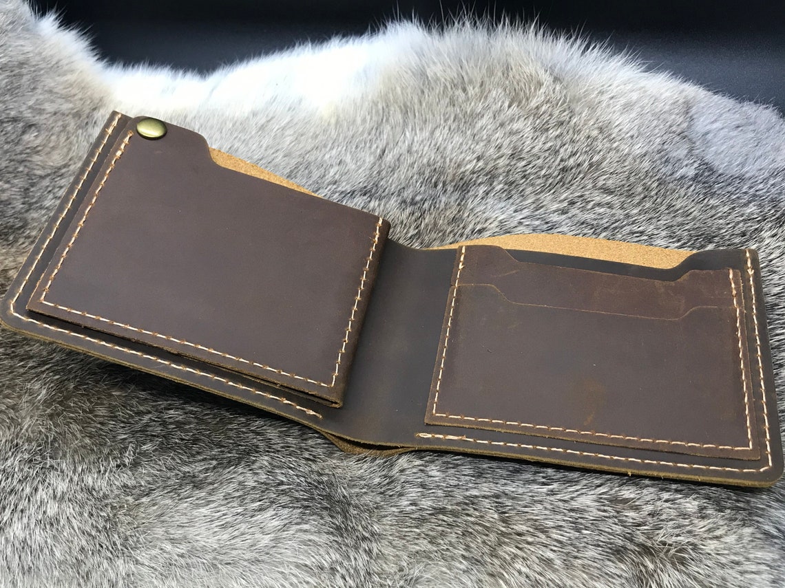 DATE NIGHT WALLET Trifold Leather Wallet Mens Wallet Gift - Etsy