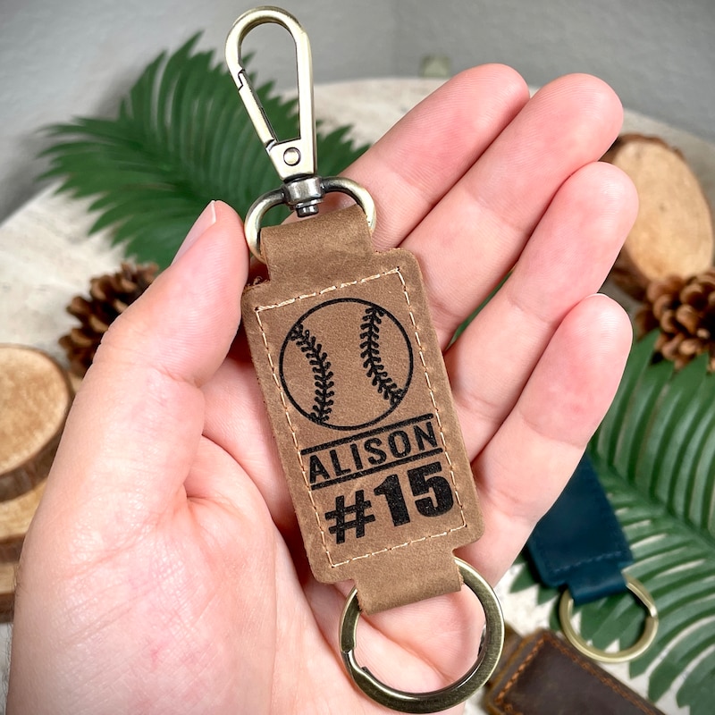 Baseball Keychain - Etsy