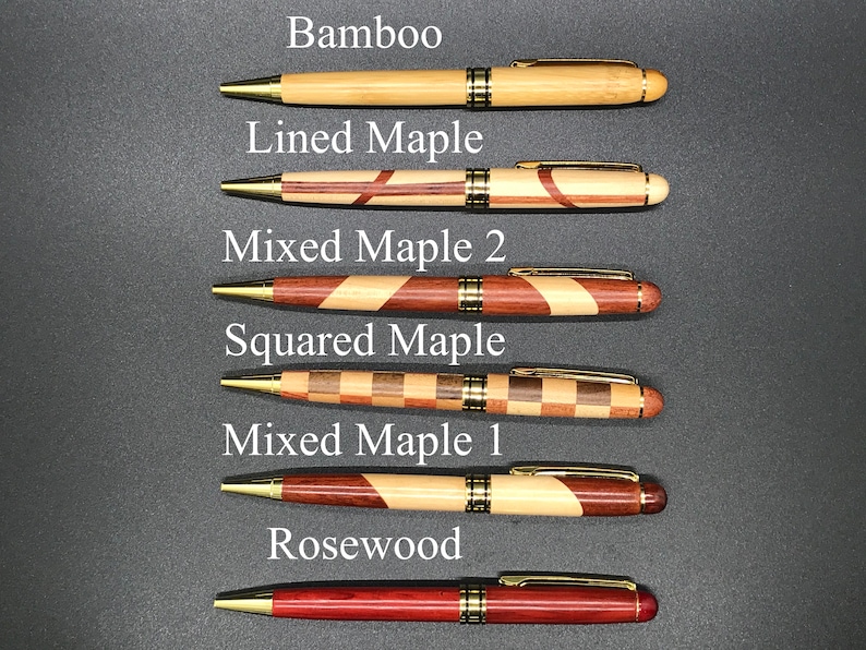 Personalized Engraved Wood Pen Custom Wooden Ballpoint Pens - Etsy