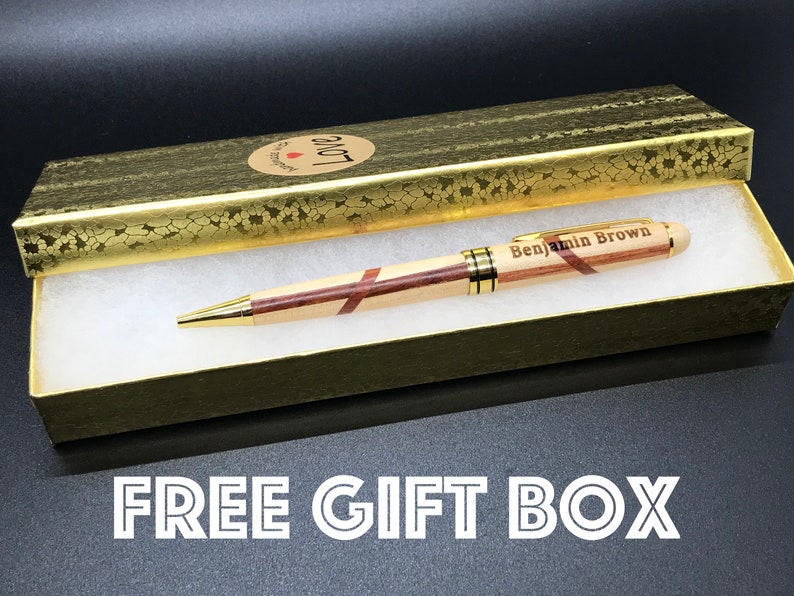 PERSONALIZED PEN, Engraved Wooden Pens, Custom Bamboo, Maple, Rosewood ...