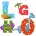 Dinosaur Alphabet Clipart Bundle, Alphabet Clipart, Letters Clipart ...