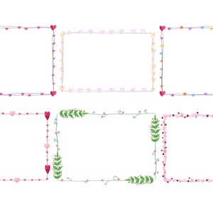 Valentine Frame Clipart, Borders Clipart, Hearts Borders Clipart ...