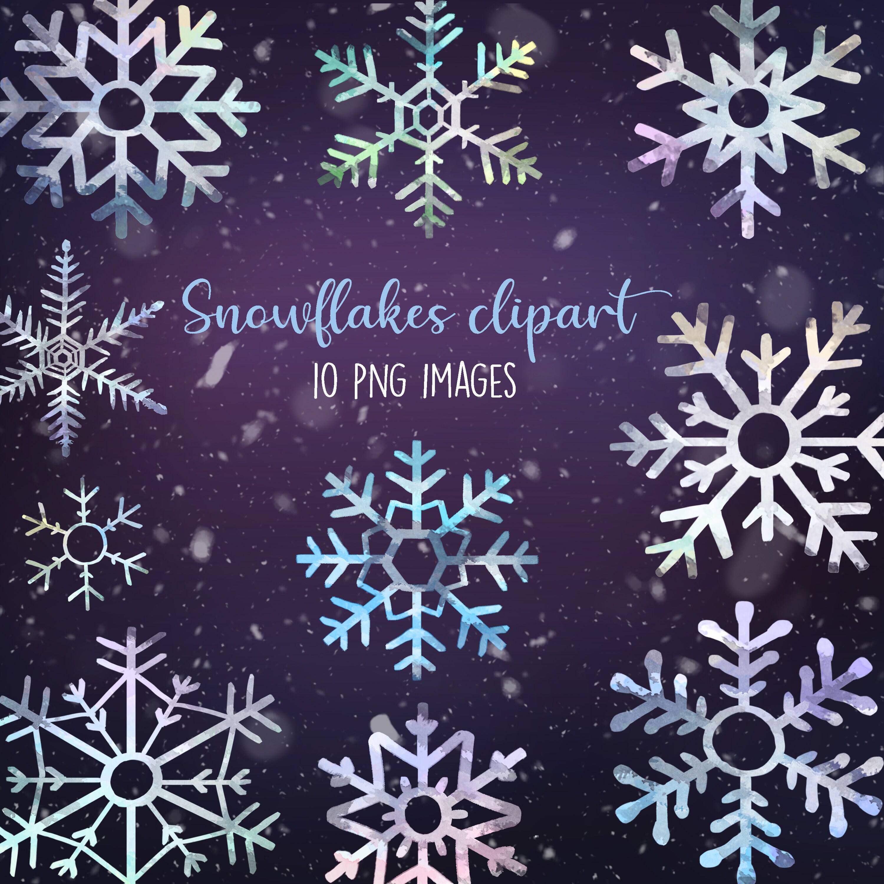 Snowflake Clipart, Snowflake Png, Christmas Clipart, Winter Clipart ...