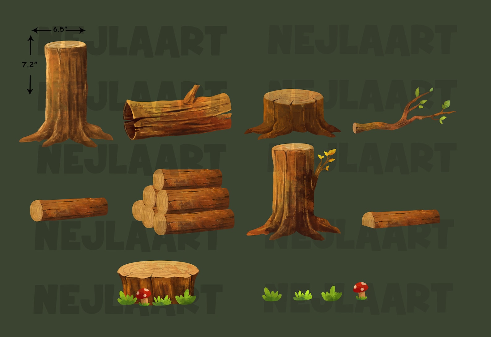 Tree Trunk Clipart Tree Clipart Tree Png Tree Clip Art Png - Etsy