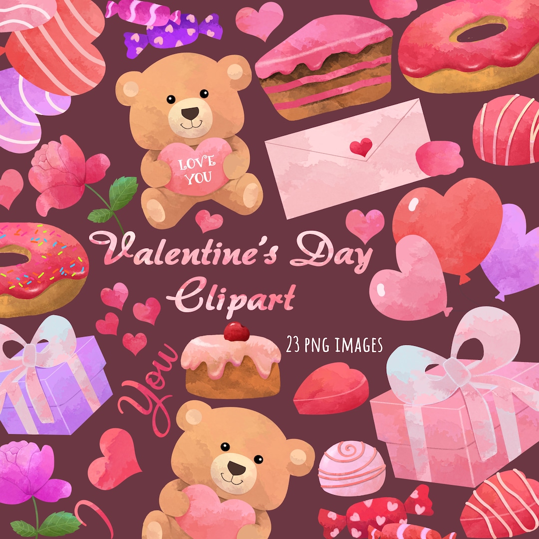 Cute Valentine Clipart, Valentine Png, Love Clipart, Valentine's Day ...