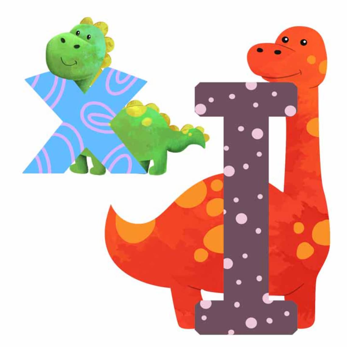 Dinosaur Alphabet Clipart Bundle, Alphabet Clipart, Letters Clipart ...