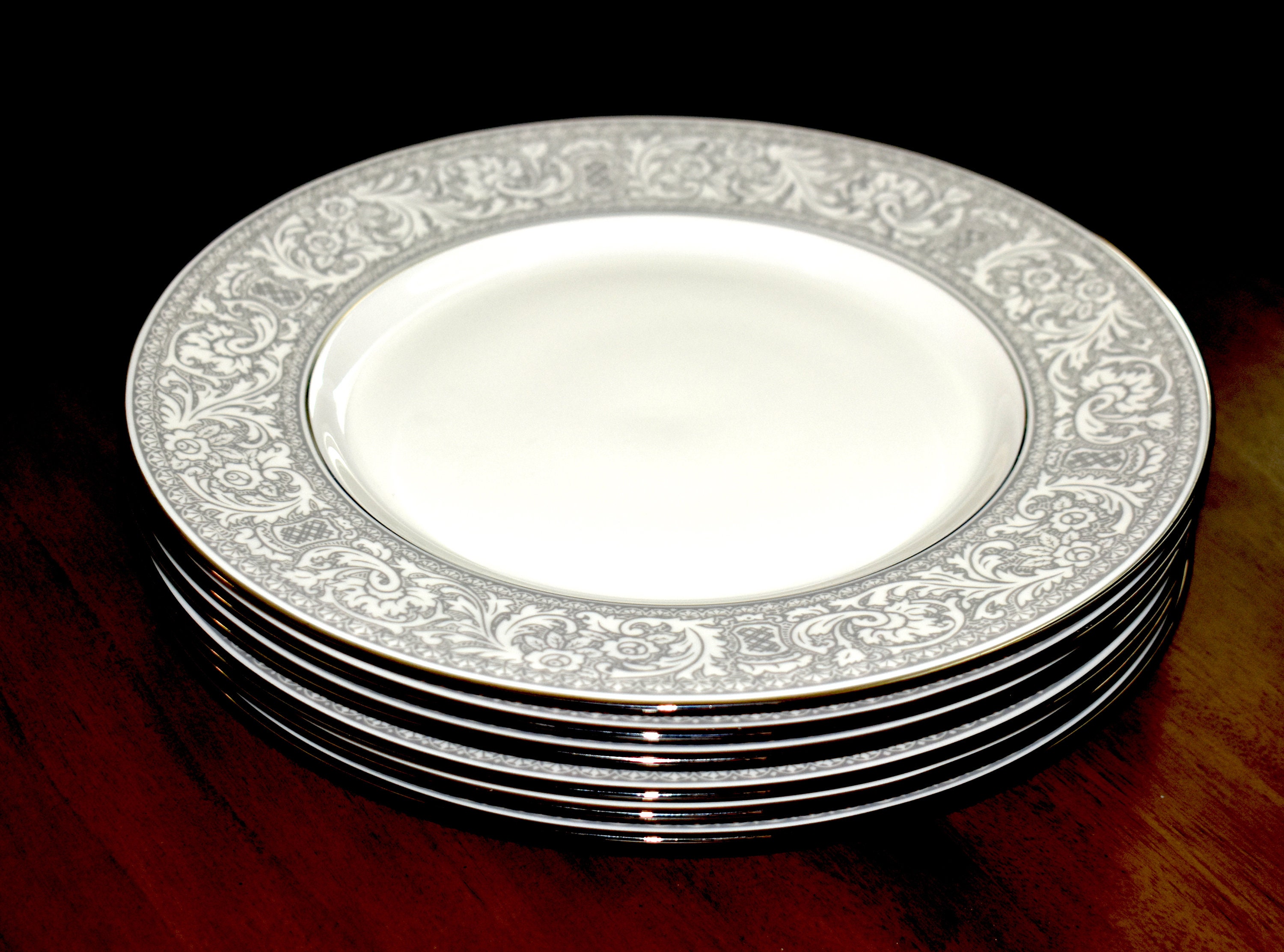 Dinner Plate Renaissance Platinum by FRANCISCAN Made in USA - Etsy