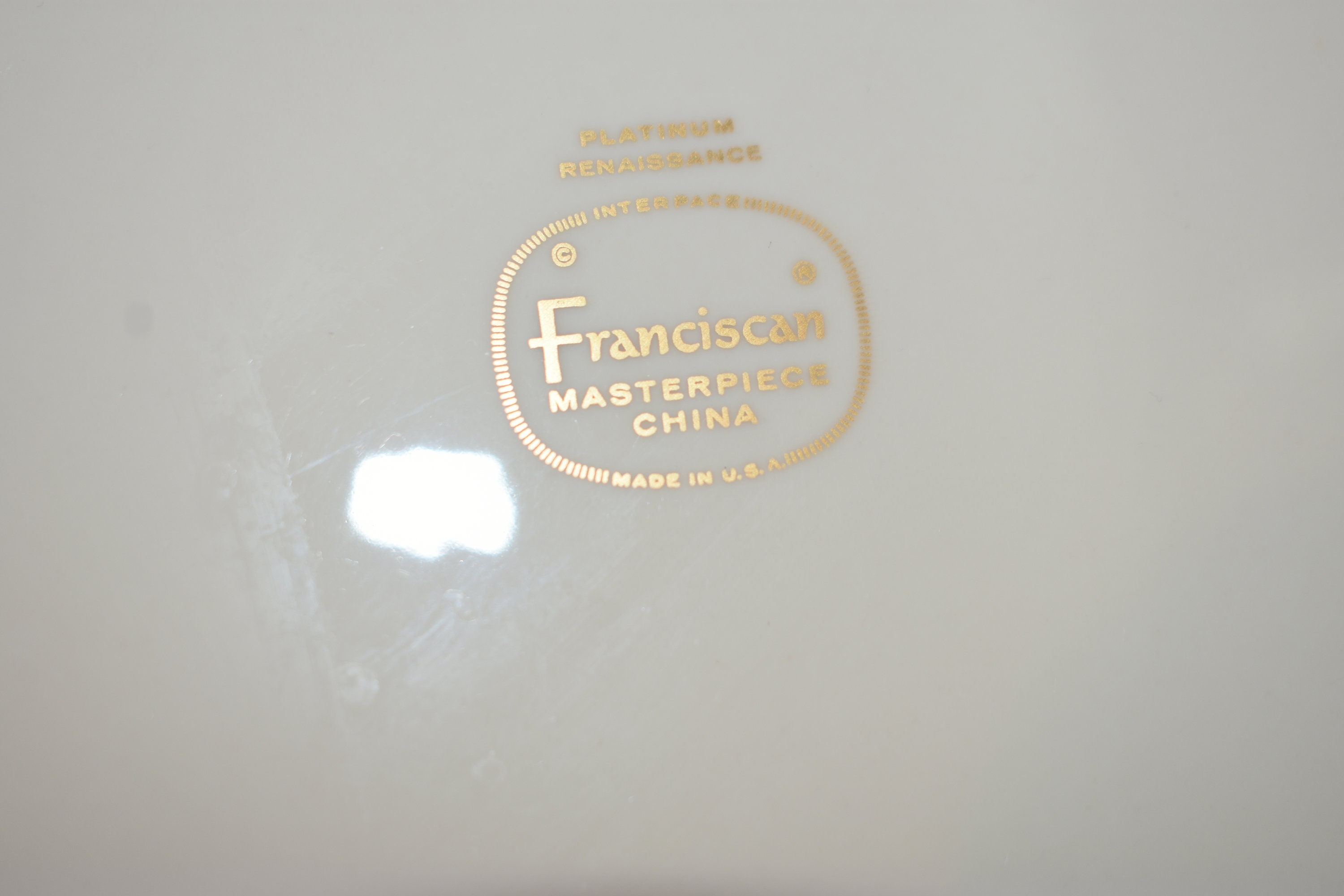 Dinner Plate Renaissance Platinum by FRANCISCAN Made in USA - Etsy