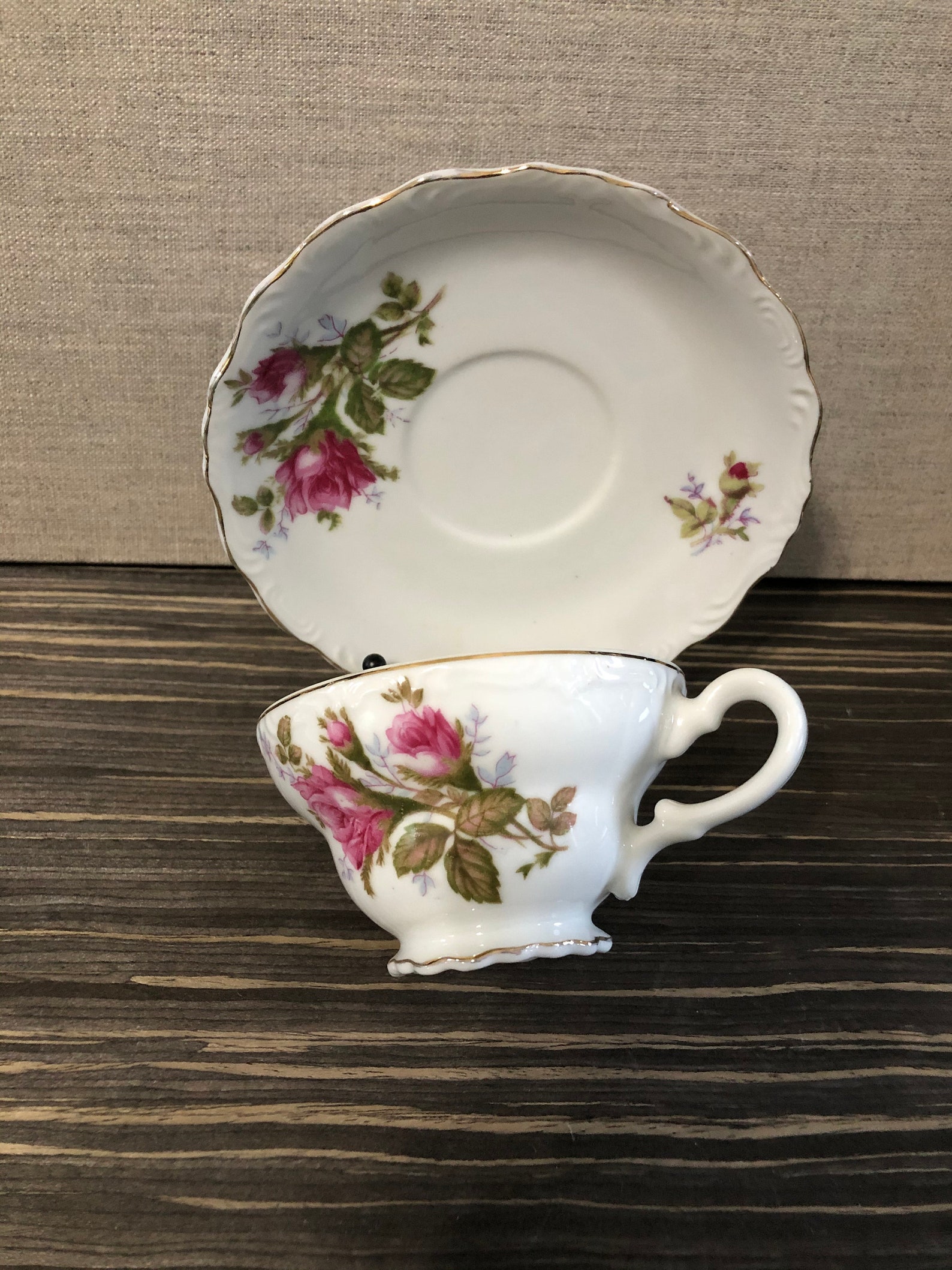 Vintage Japanese Violets Teacup and Saucer Set Lovely Tea Cup. | Etsy