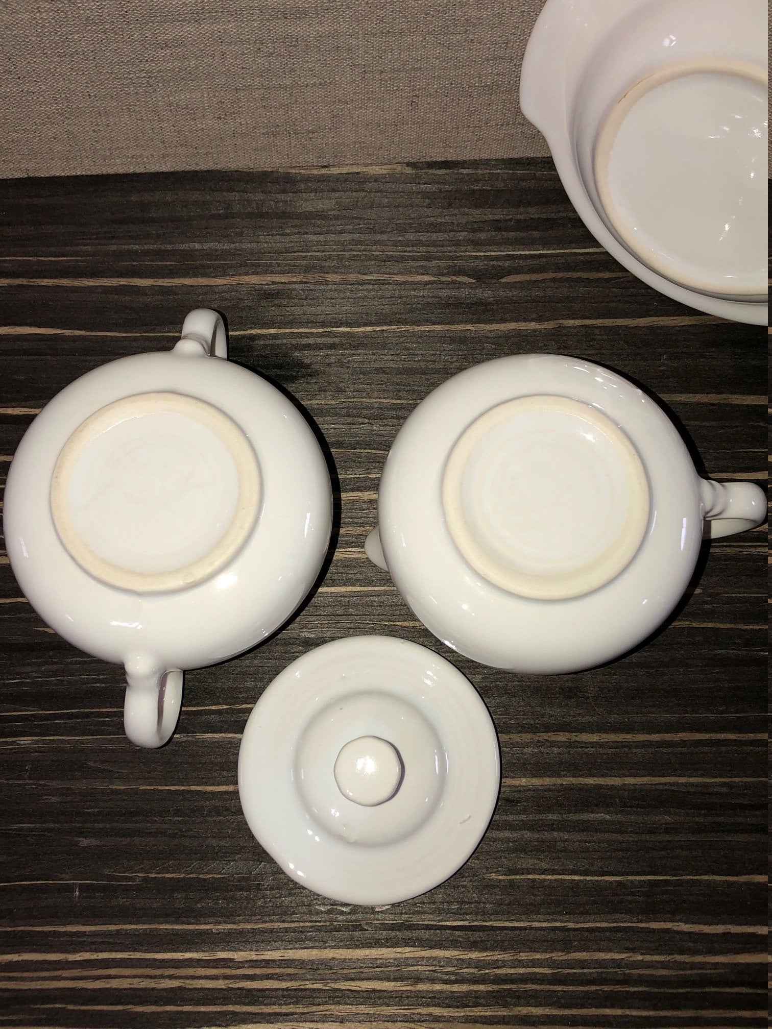 Fiesta Creamer &Sugar with Lid Tray Set Fiesta White Intro - Etsy France