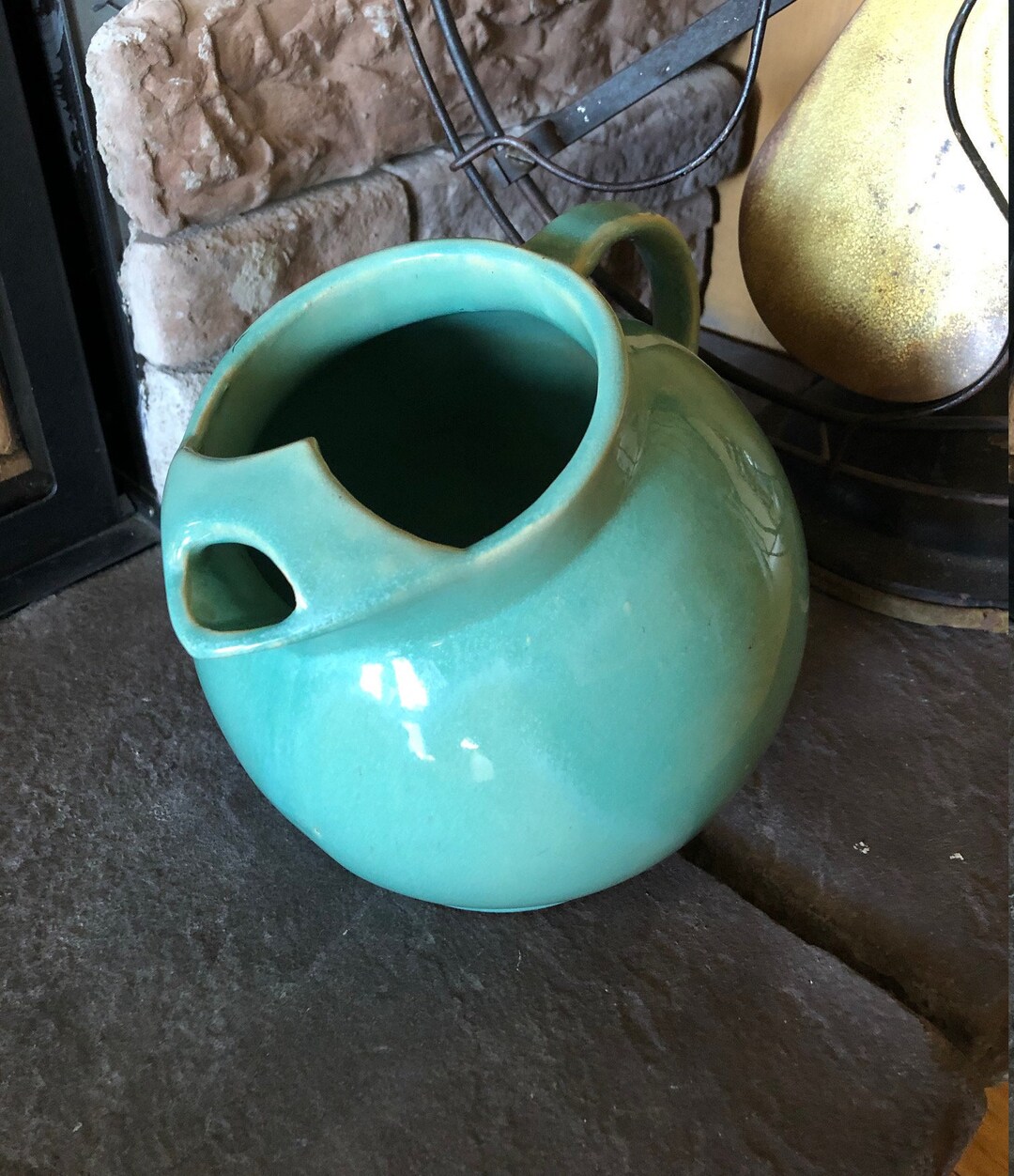 1940s Green Mccoy Ball Pitcher With Ice Lip - Etsy