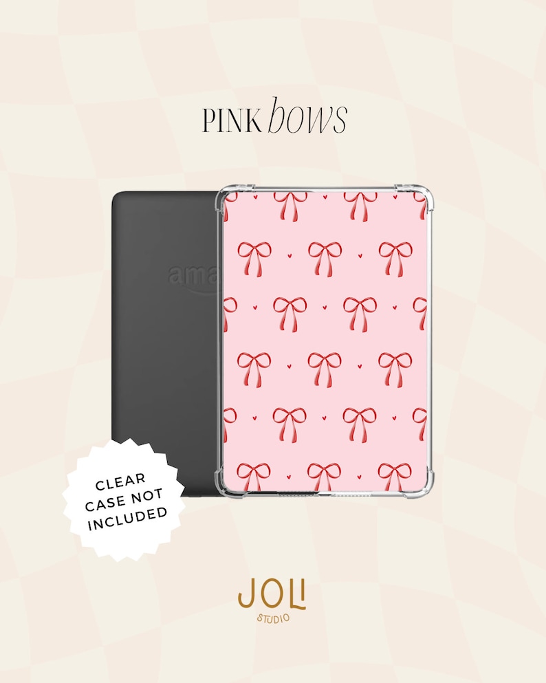Bow Kindle Insert for Clear Case Kindle Paperwhite Insert Kobo Insert E ...
