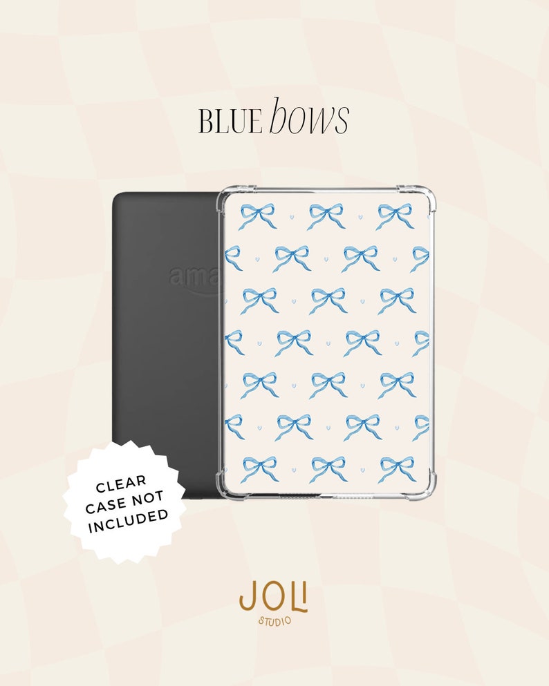 Bow Kindle Insert for Clear Case Kindle Paperwhite Insert Kobo Insert E ...