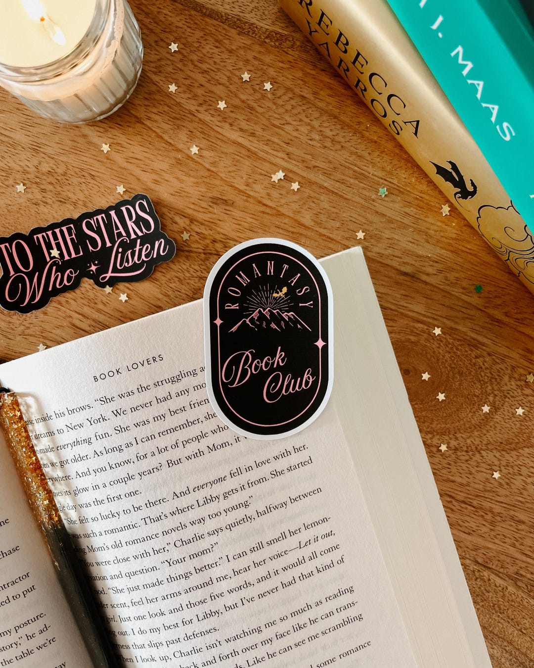Romantasy Book Club Sticker | Romantasy Reader Stickers | Bookish ...