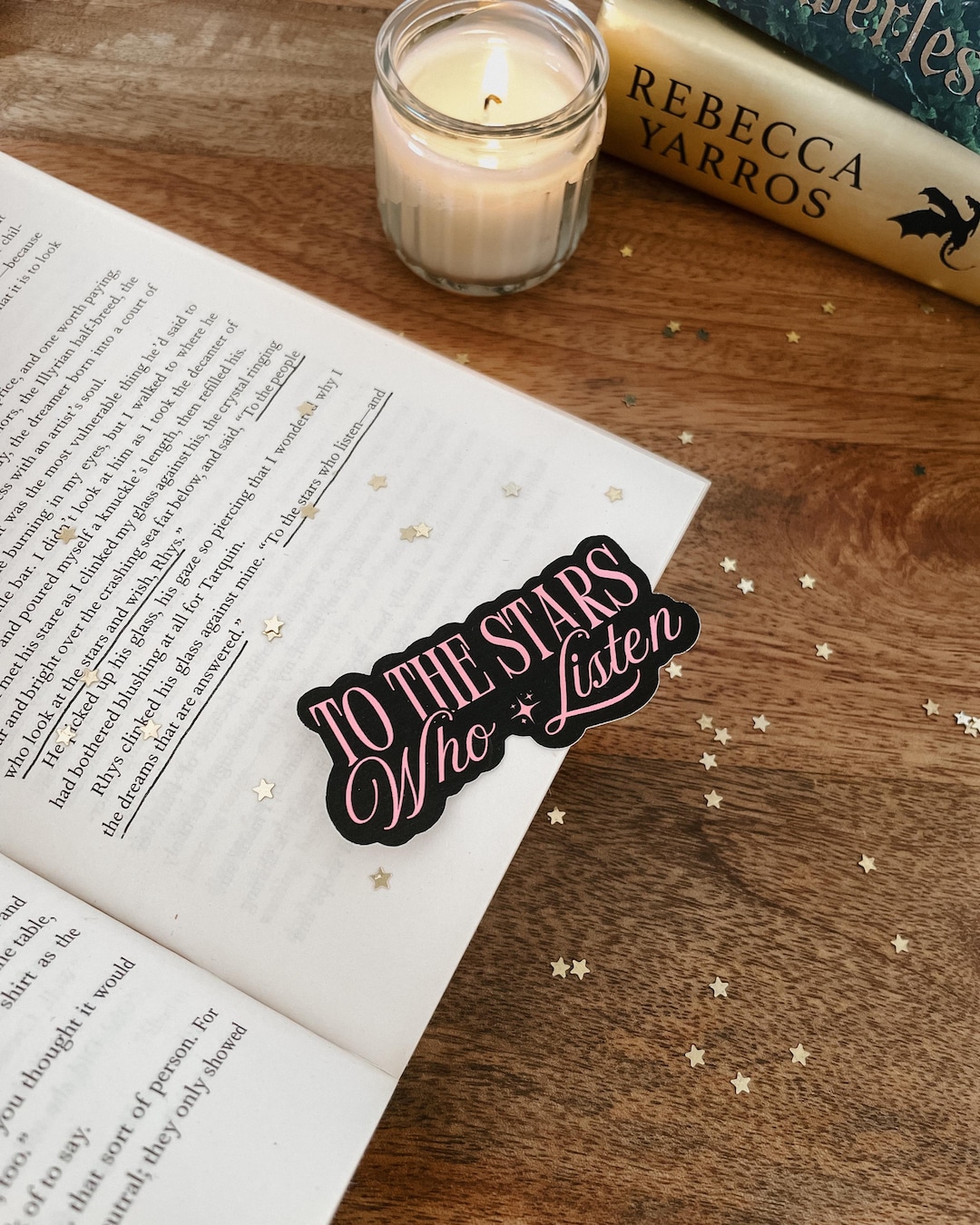 To the Stars Who Listen Sticker | Romantasy Reader Stickers | Bookish ...