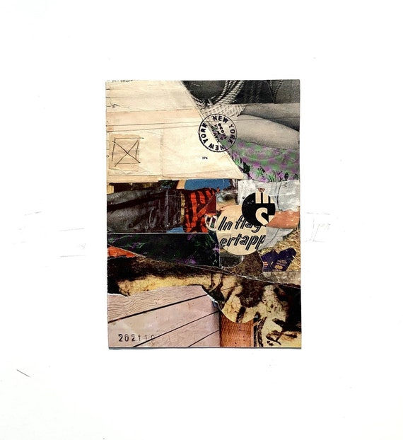 Mixed Media Collage With Text