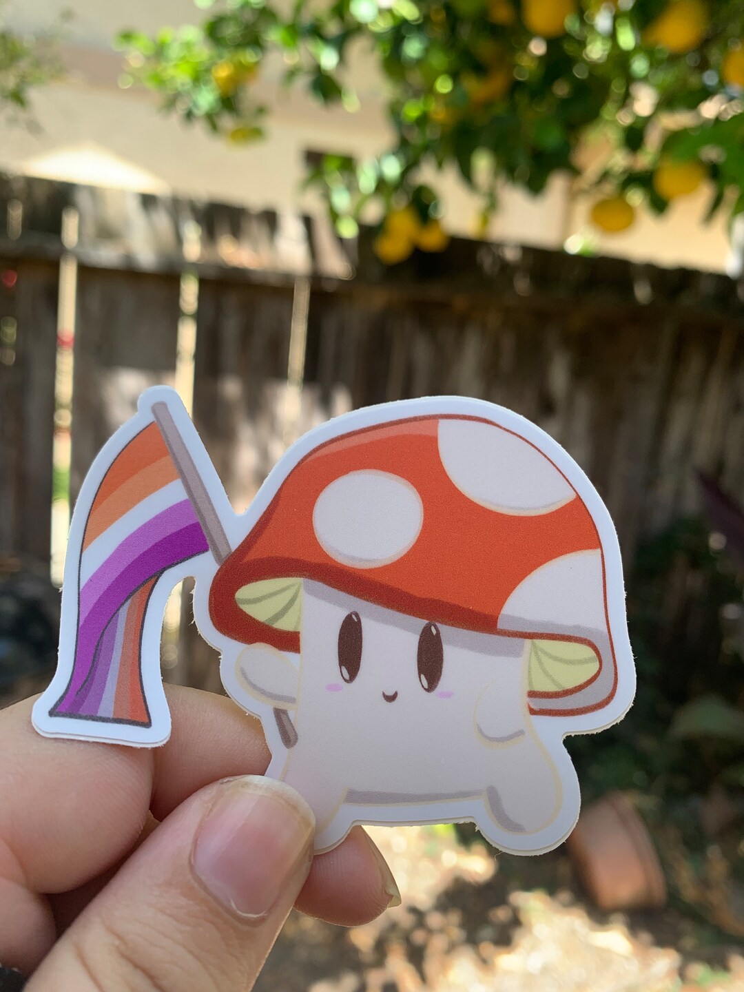 Mushroom Sprite Lesbian Pride Flag - Etsy