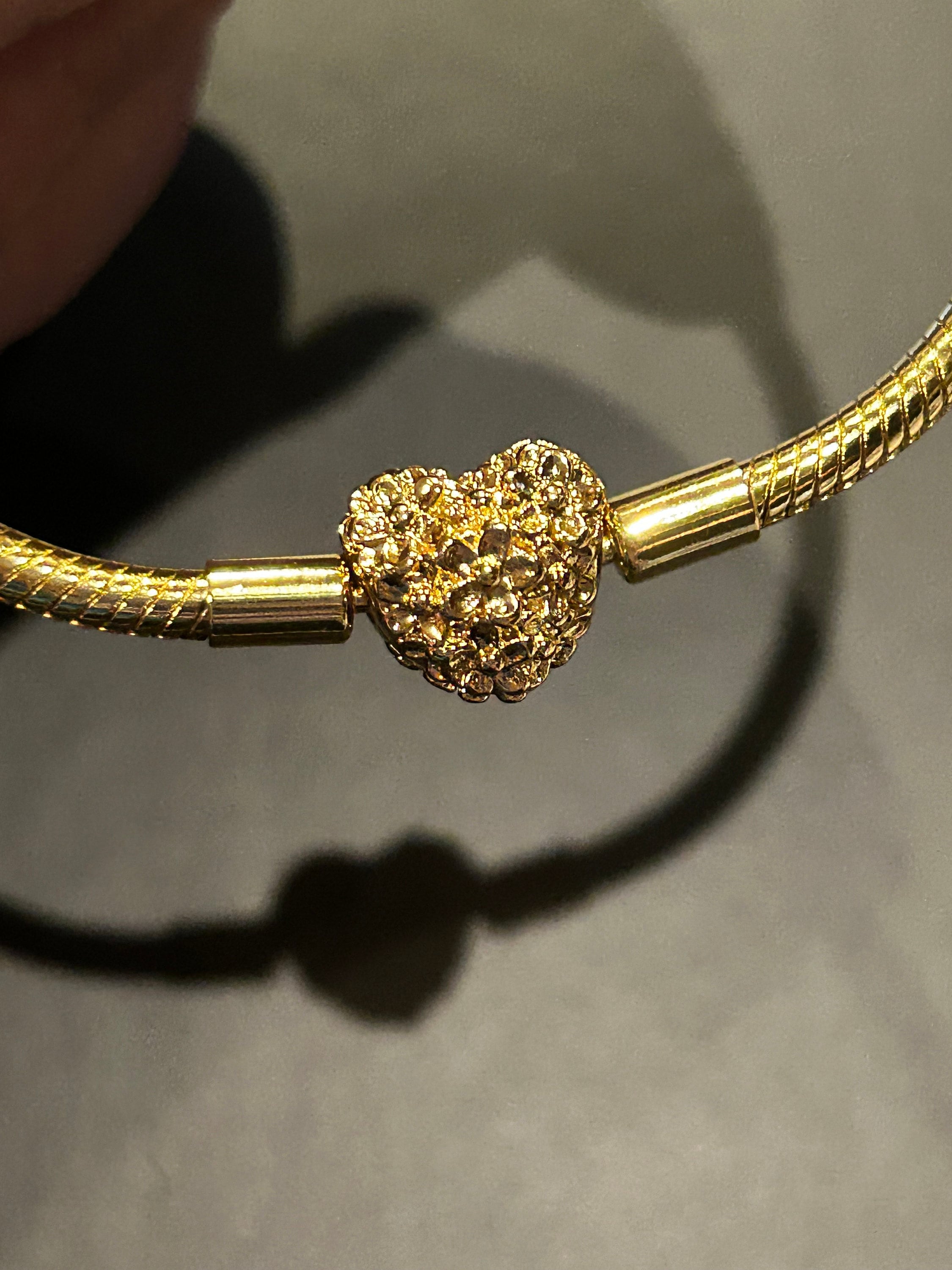 Pandora Moments Heart Clasp Snake Chain Bracelet - Etsy
