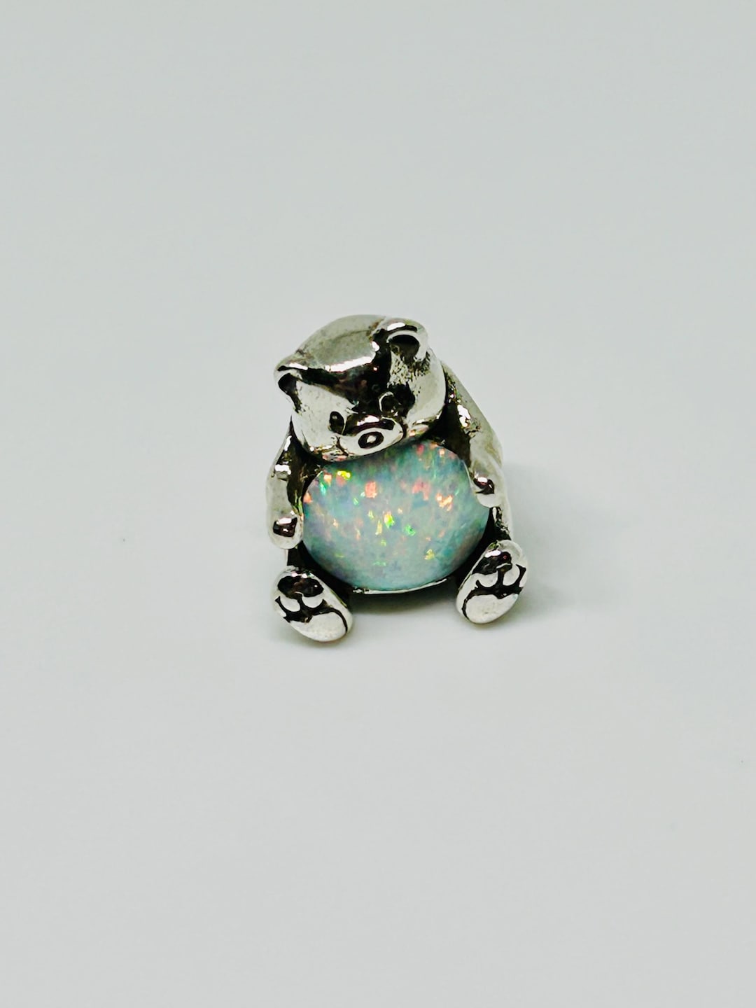Pandora POLAR BEAR CHARM With Opal - Etsy