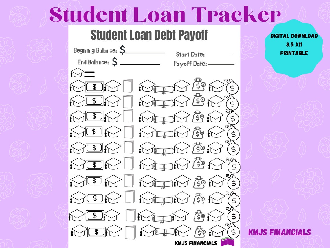 Student Loan Debt Tracker - Etsy