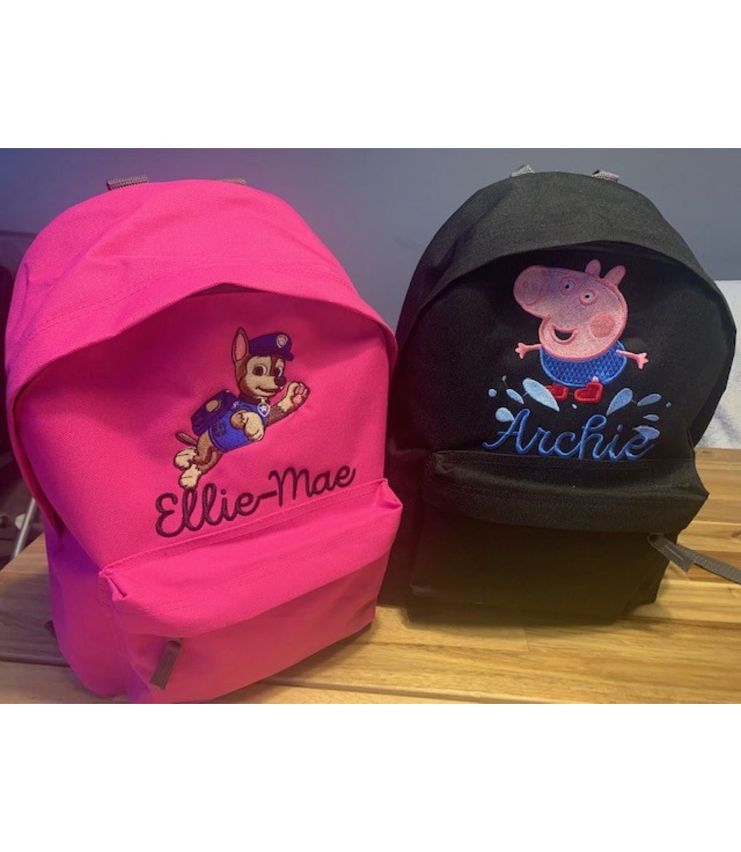 Kids Personalised Character School Backpack, Any Name, Back Pack ...