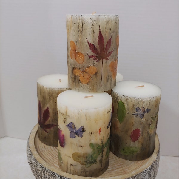 Birch Bark Candles - Etsy