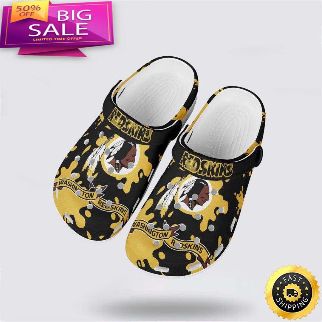 NFL Washington Commanders Crocs Clog Shoes Show Your Team - Etsy