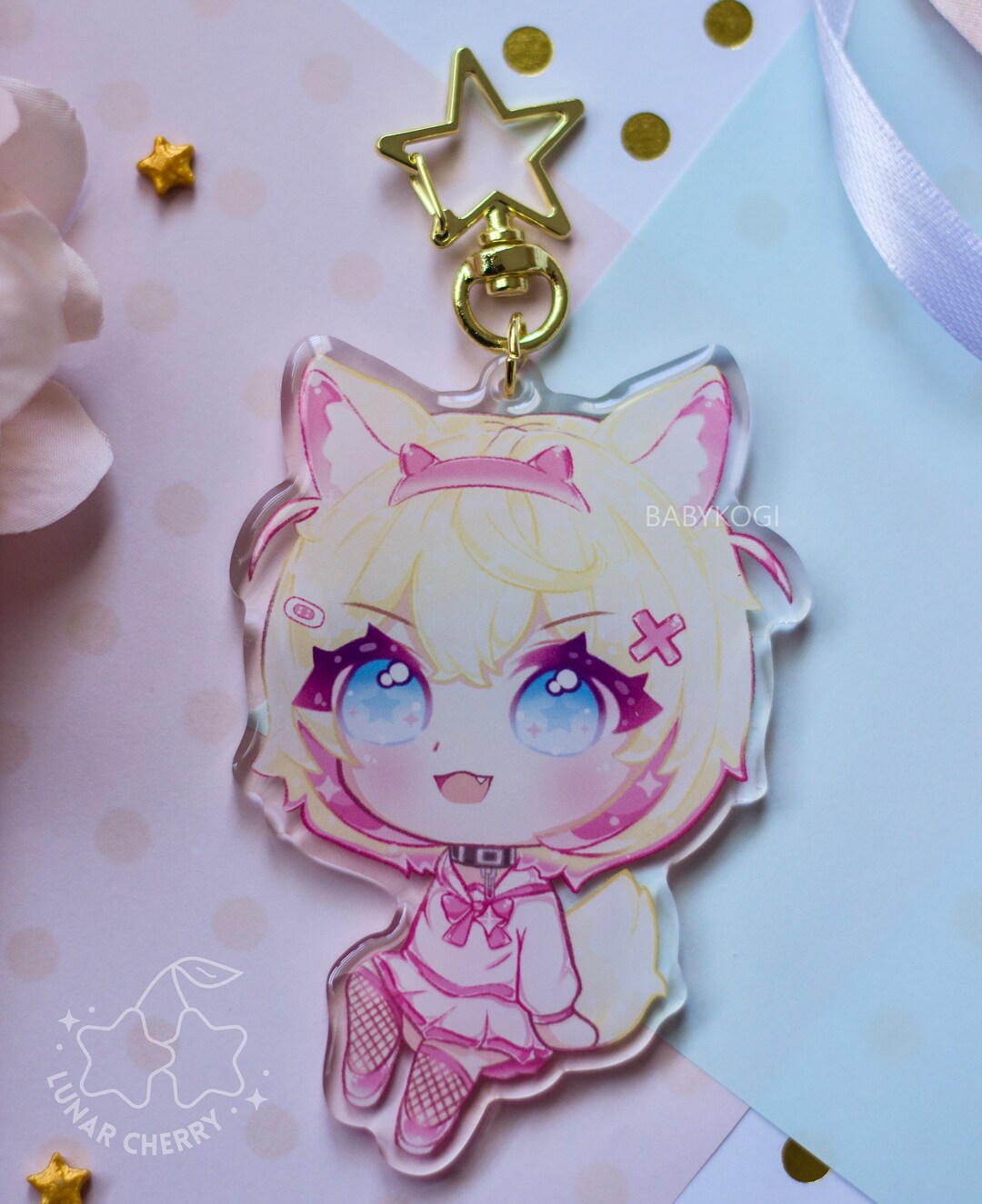 Mococo 3.5'' Keychain Cute Charm Kawaii Gifts Baubau Abyssgard Twins ...