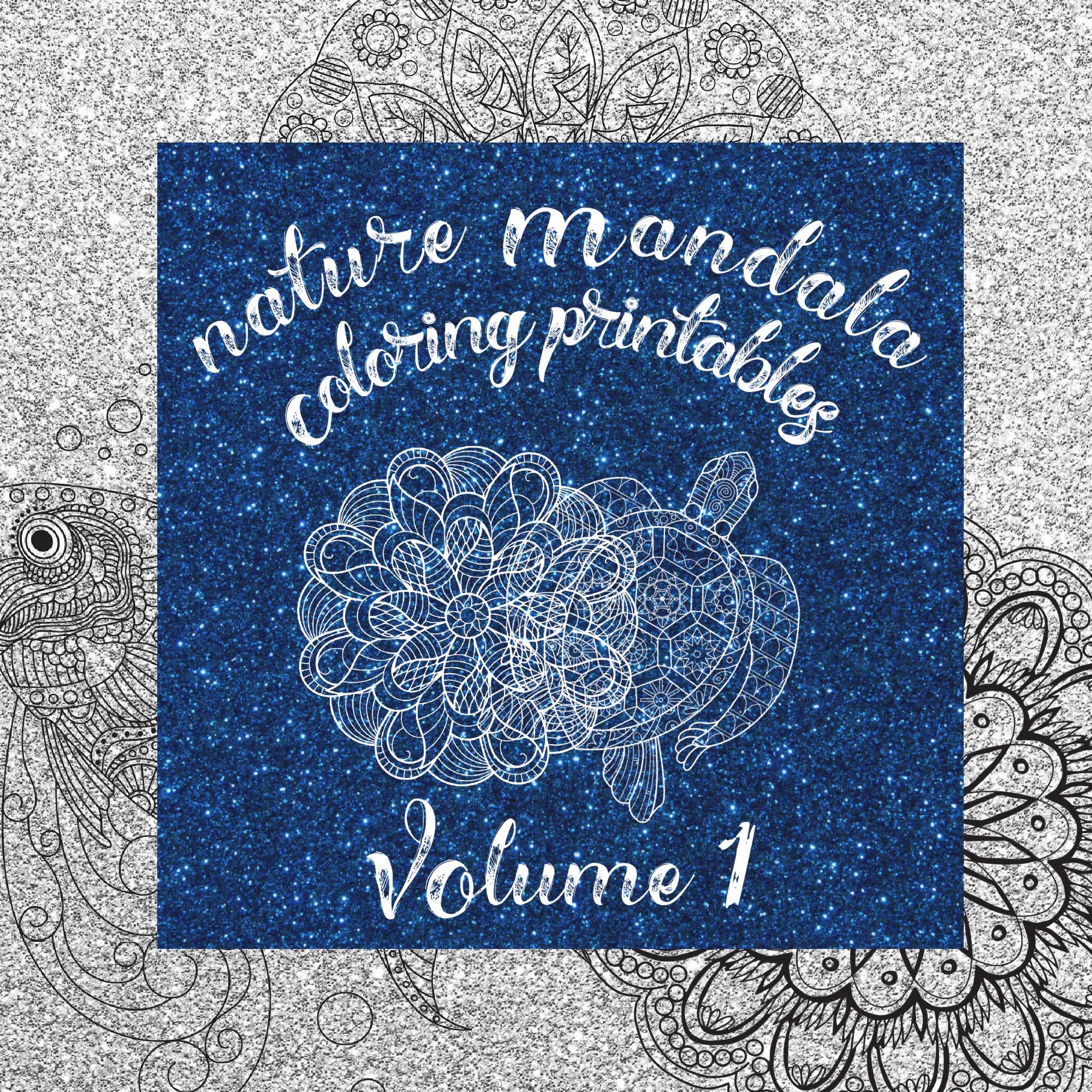 Adult Coloring Pages Nature Mandala Easy Printables Digital - Etsy