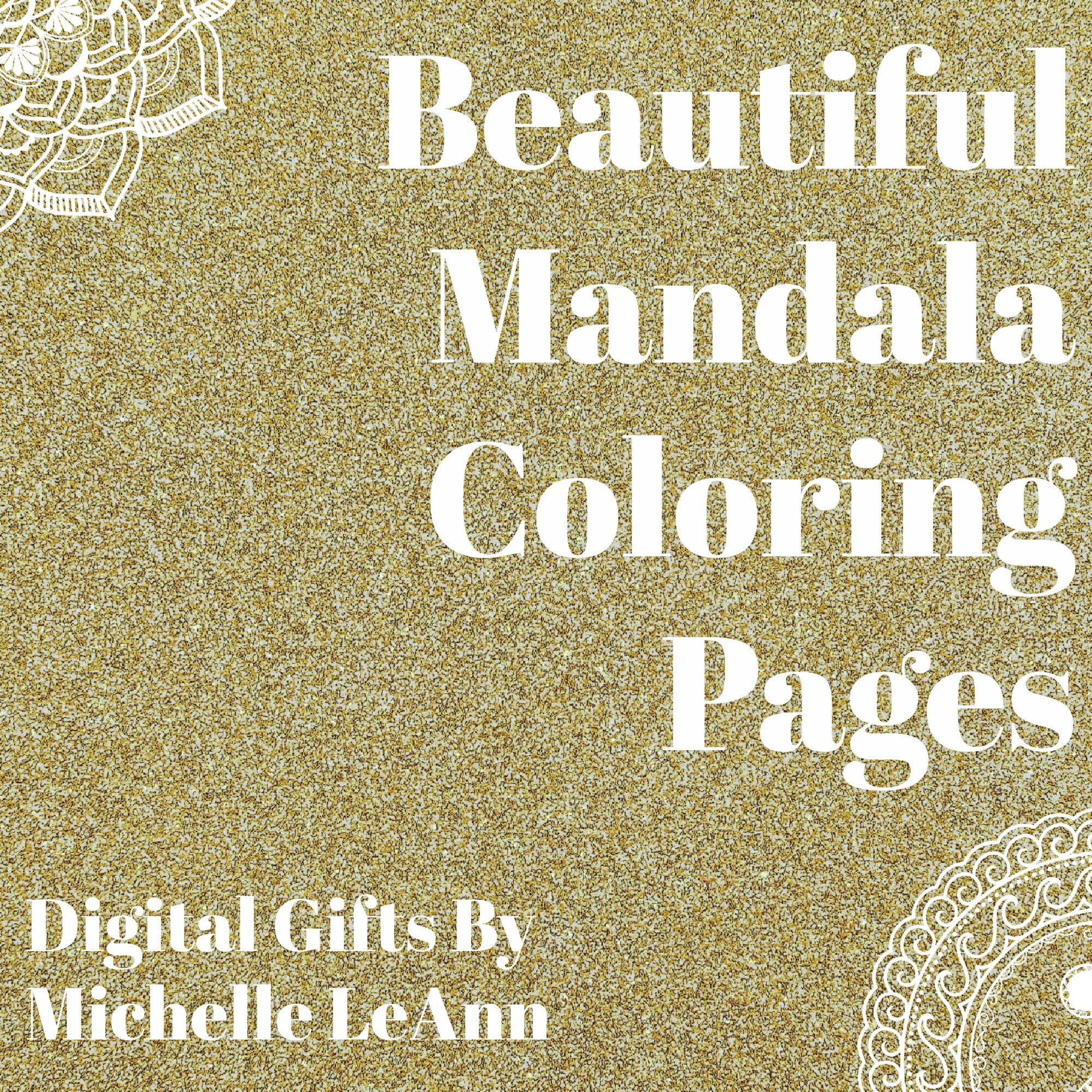 Mandala Printable - Adult Color Pages - Floral Coloring Book Vol 1 DIY ...