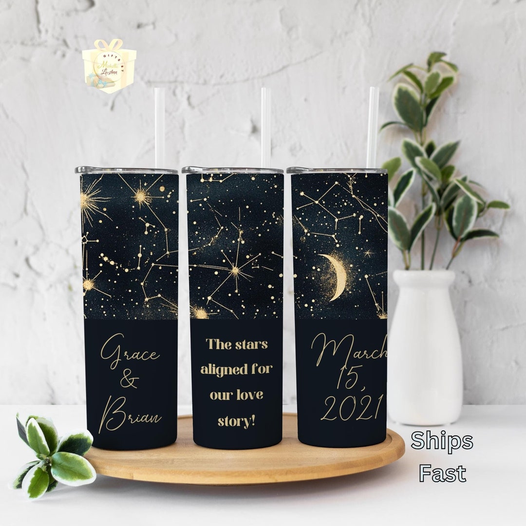 Custom Star Map by Date, Star Map Personalized Tumbler, Personalized ...