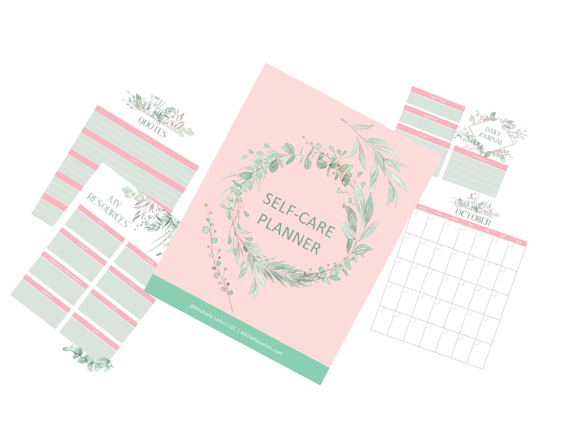 Self-care 38p Planner : Self-love Self-help Mindset Wellness | Etsy