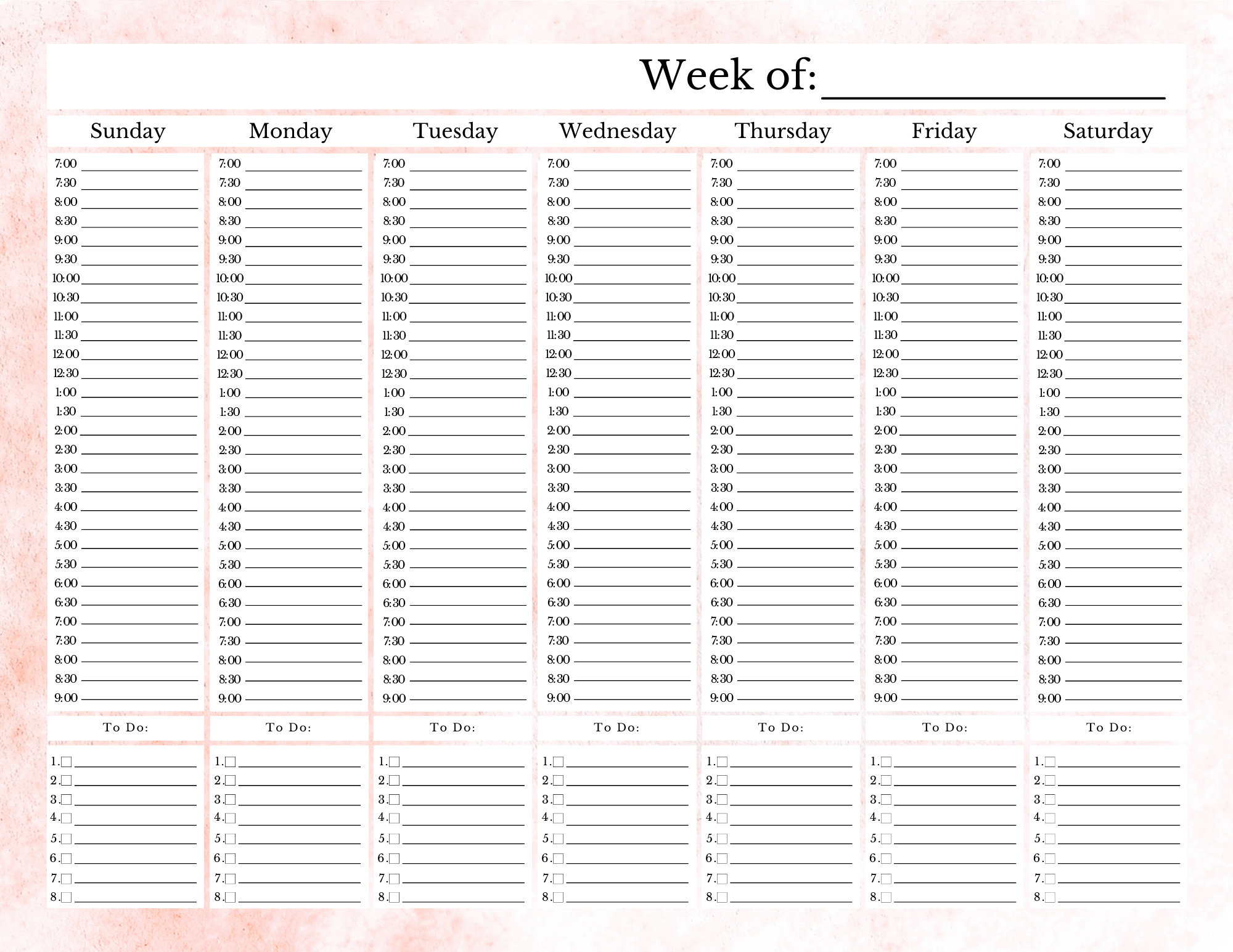 Printable Habit Tracker, Meal Planner, Productivity Pages, Weekly ...