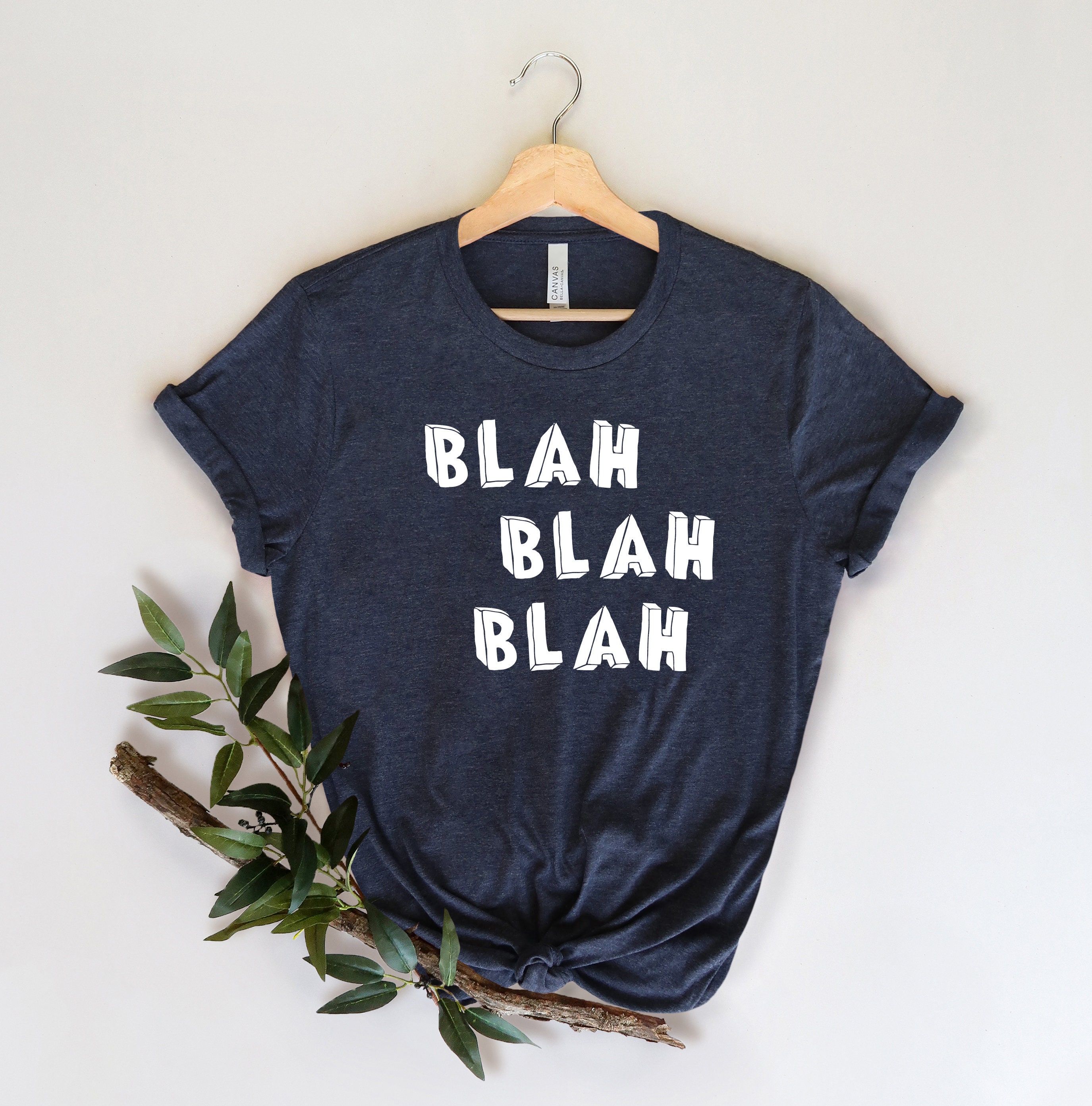 Blah Blah Blah Shirt Graphic Tees for Women Sarcastic Shirt | Etsy
