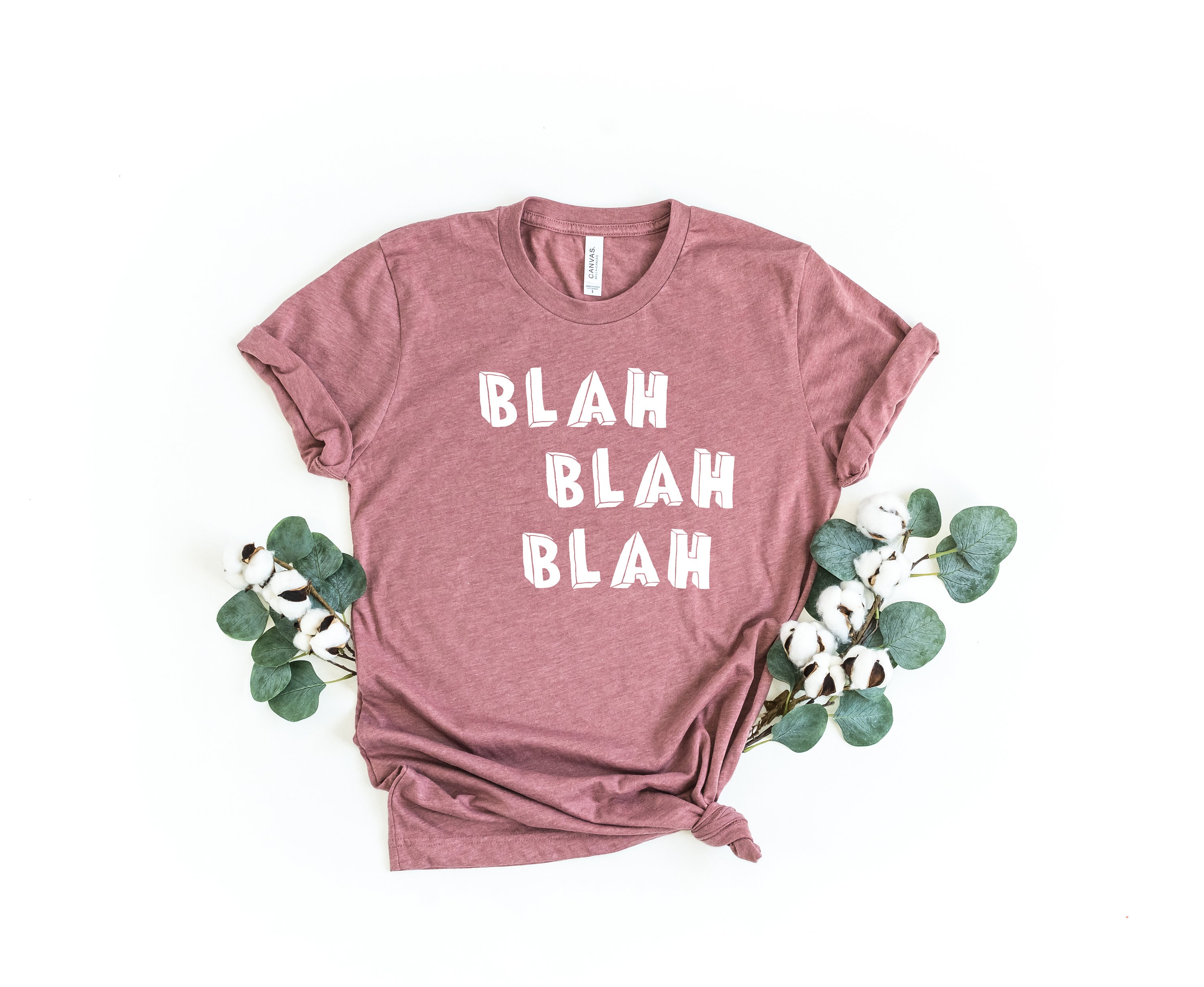 Blah Blah Blah Shirt Graphic Tees for Women Sarcastic Shirt | Etsy