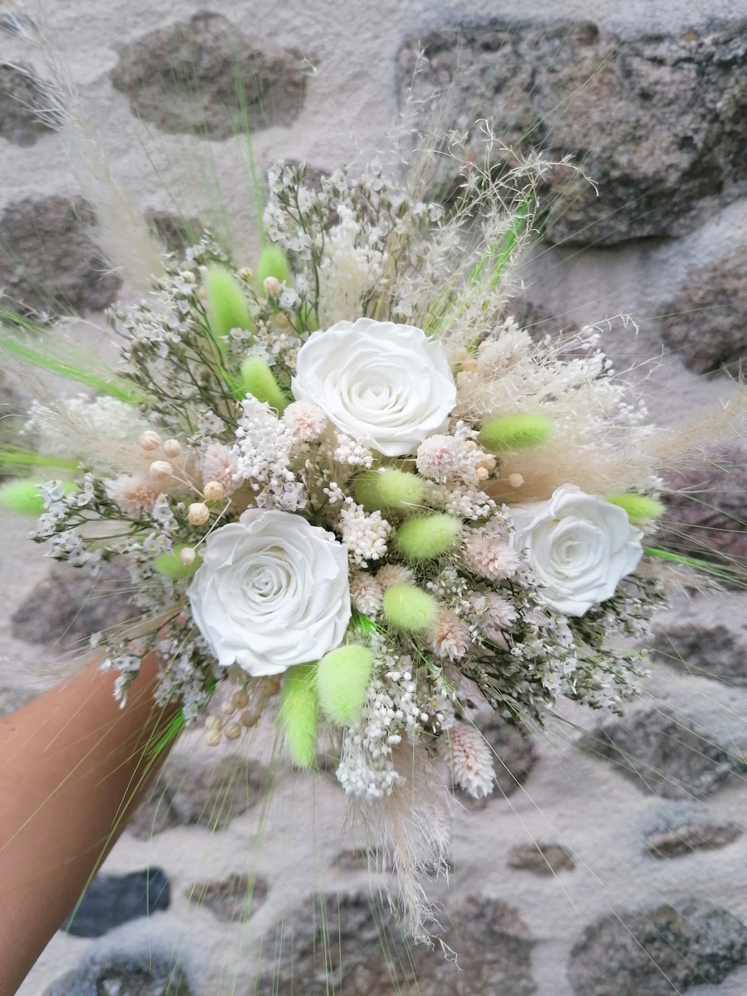 Phosphorescent Pink GLOW Bouquet, Dried Flower Bouquet - Etsy