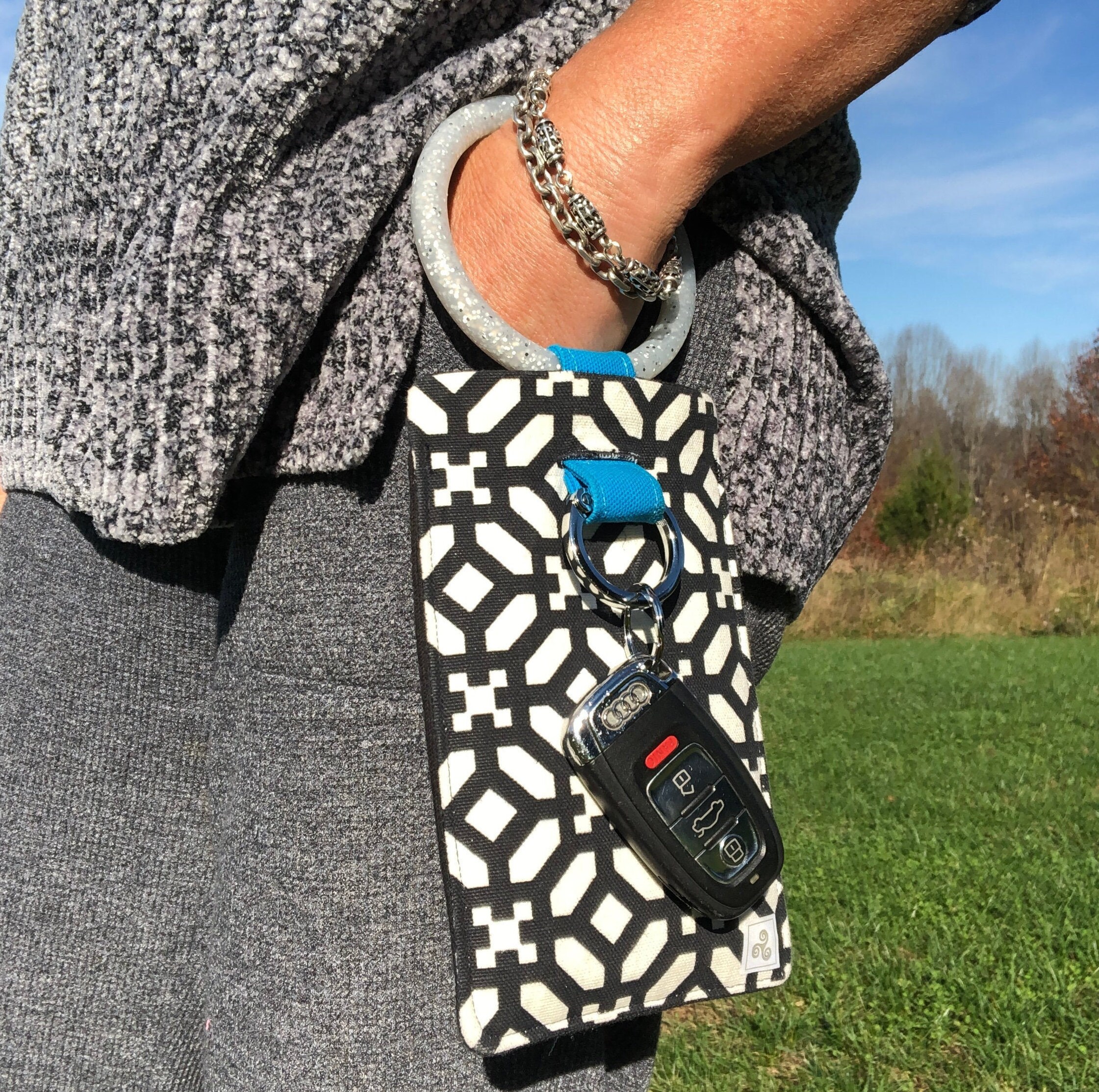 Wristlet Phone Wallet; Key Chain; Credit Card Holder for Women ...