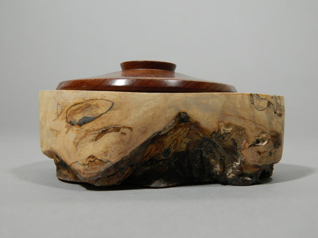Beautiful Spalted Maple Burl Lidded Box - Etsy