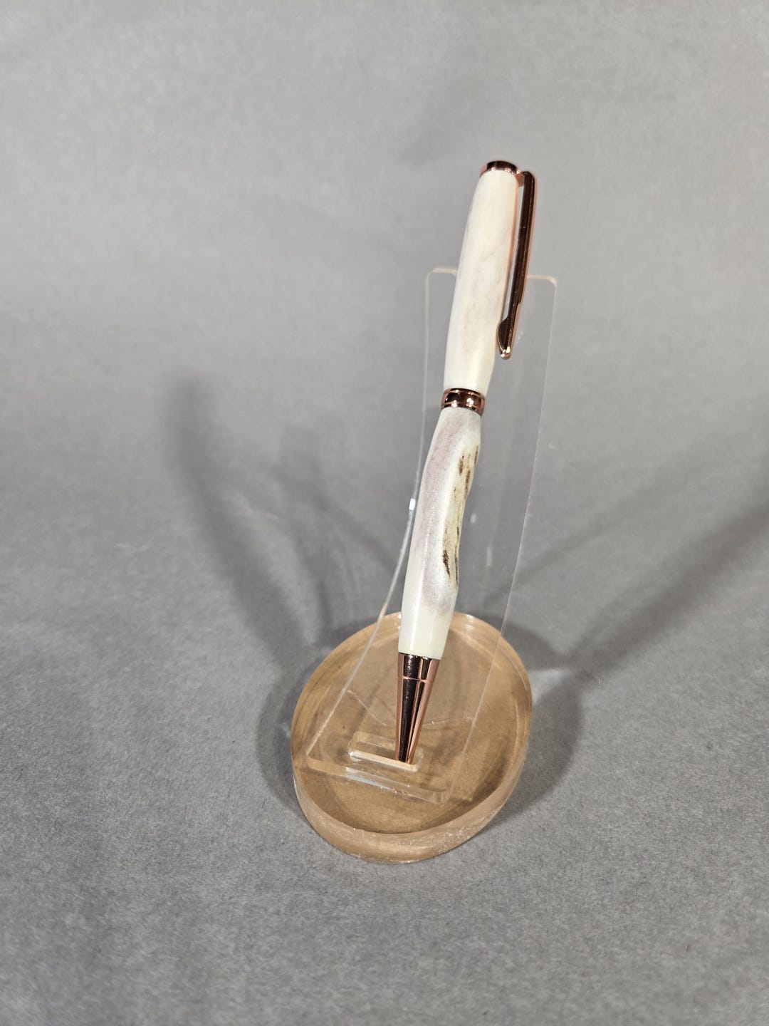 Hand Turned Elk Antler Pens With Copper Accents - Etsy