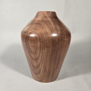 Stunning Wood Turned Walnut Vase- - Etsy