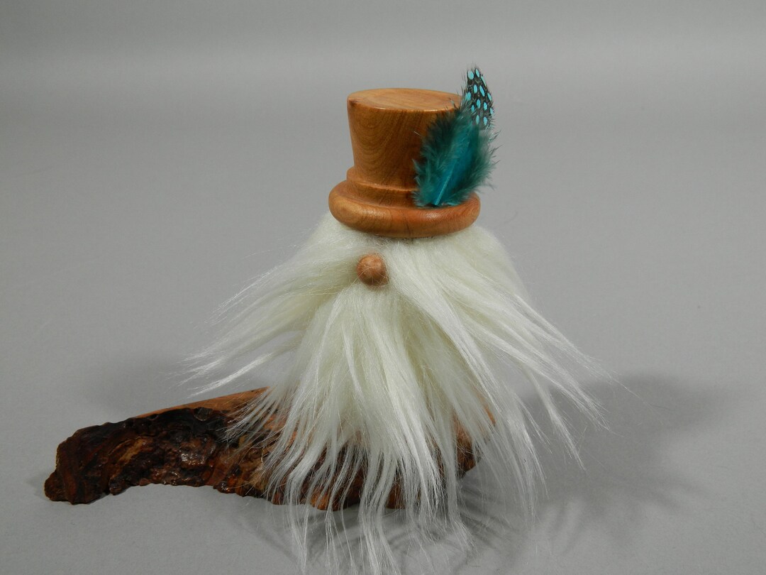 Hand Turned Cherry Wood Gonk: Scandinavian Folklore Decor - Etsy