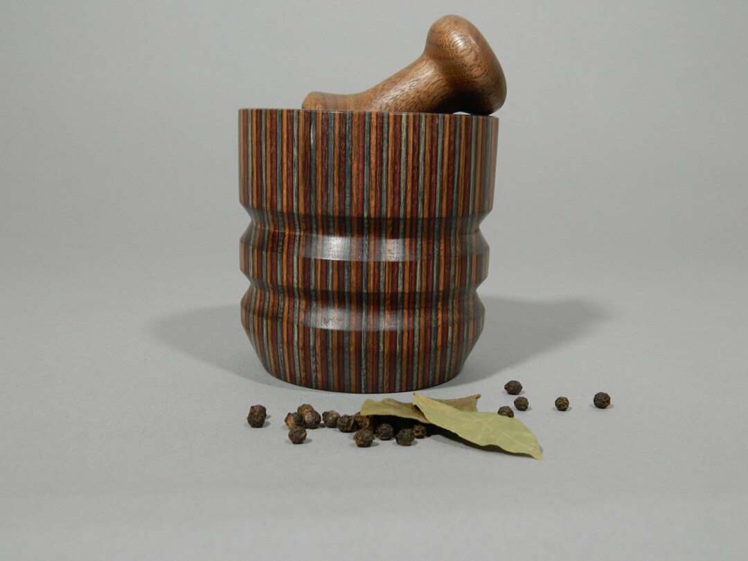 Beautiful Hand Turned Mortar and Pestle- - Etsy