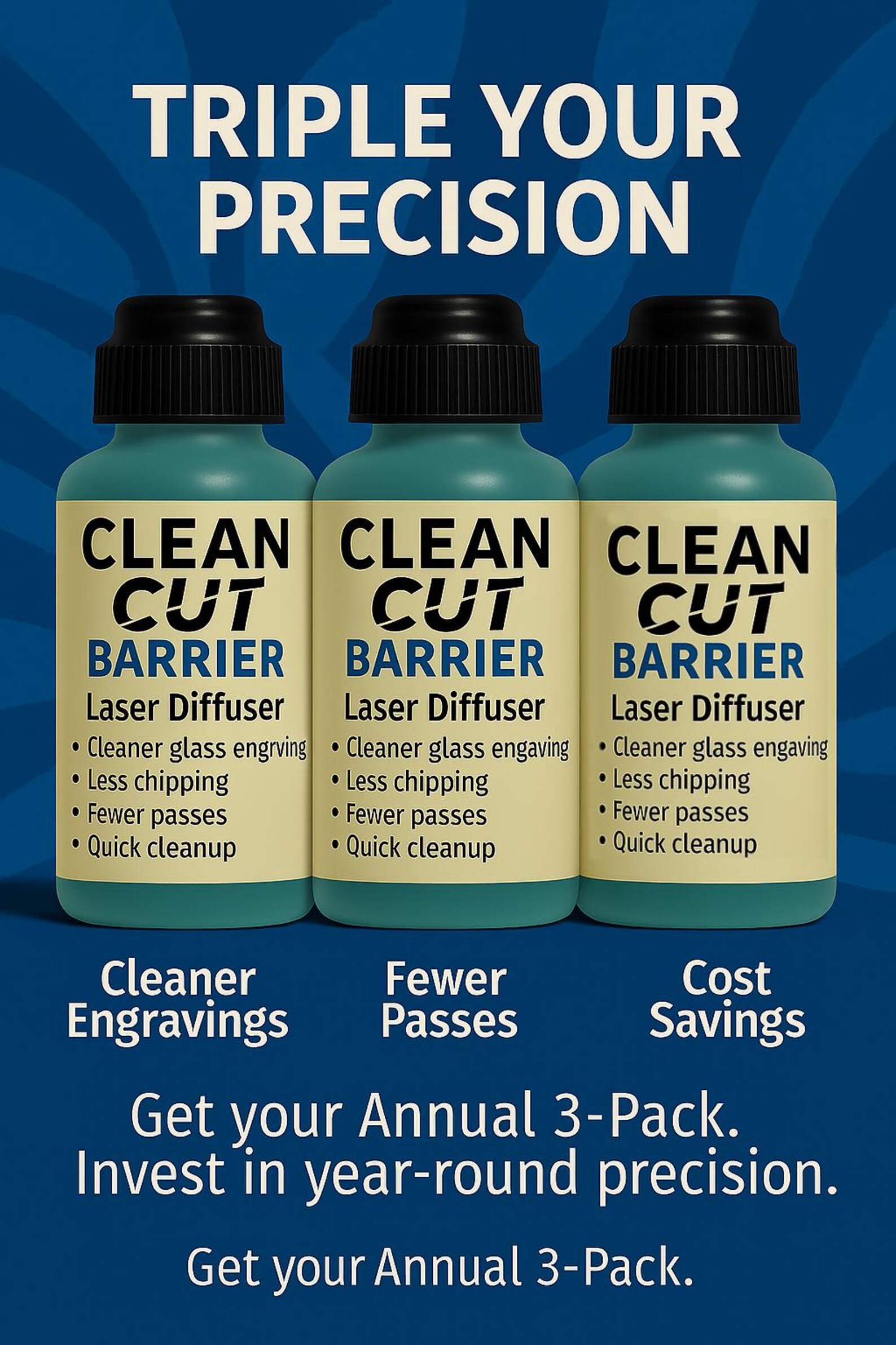 Clean Cut Barrier – Laser Engraving Glass Solution - Etsy