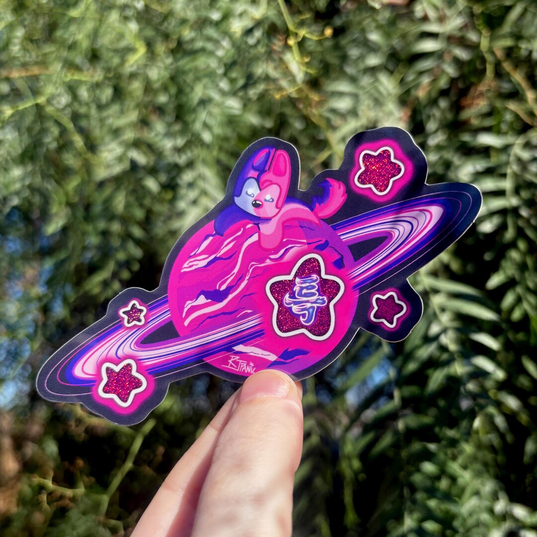Stray Kids Wolf Chan 5 Star Glitter Sticker - Etsy