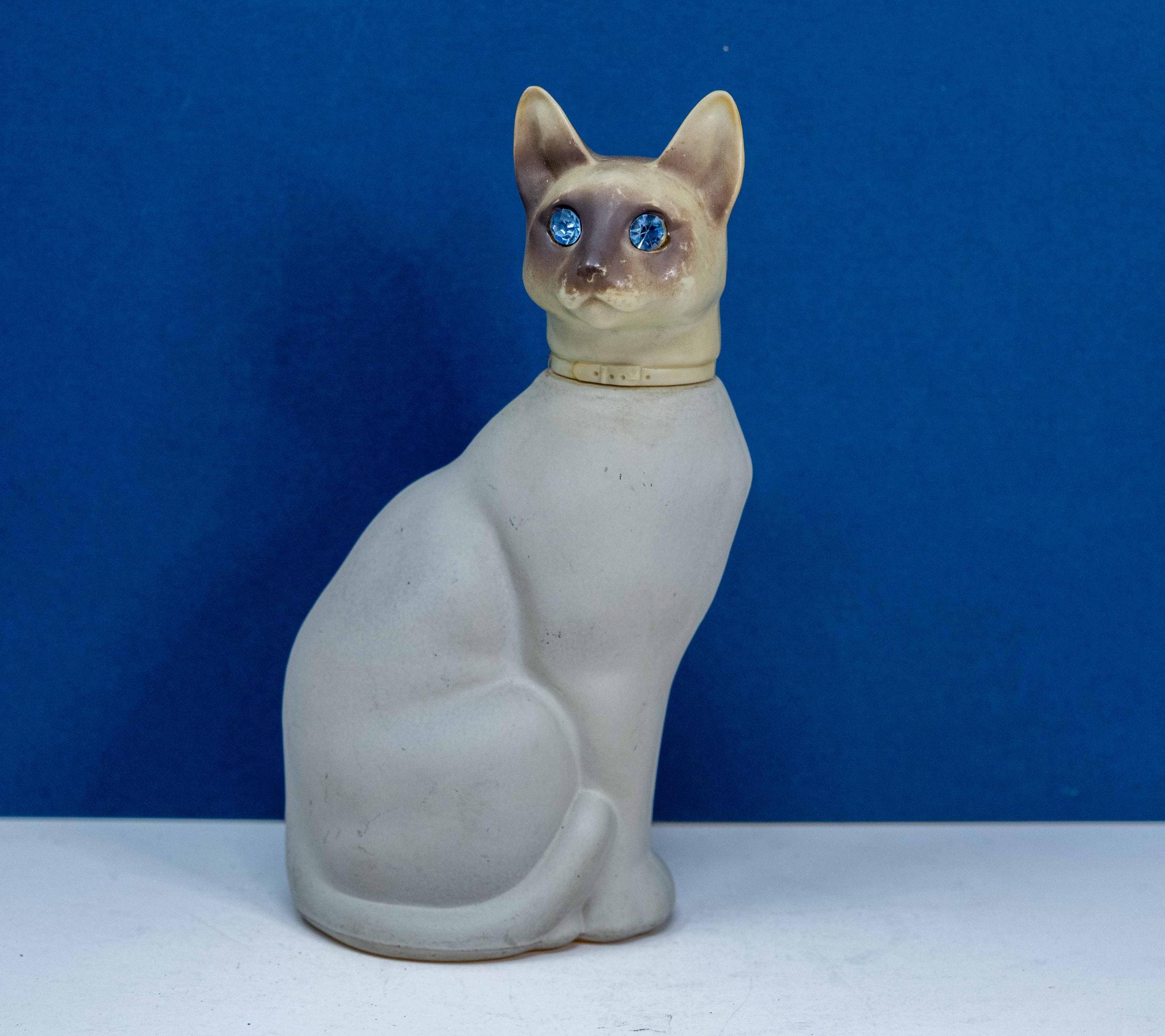 Vintage Avon Siamese Cat With Blue Sparkling Rhinestone Eyes 1980s ...