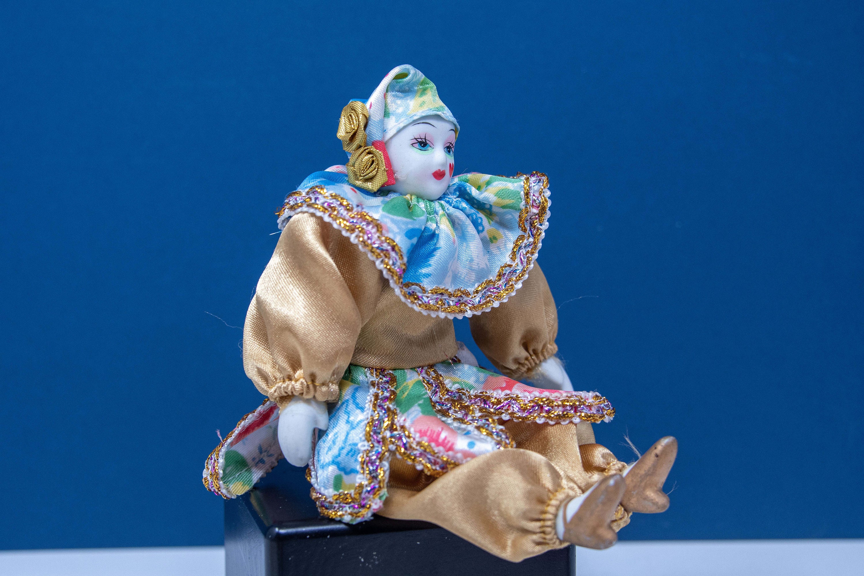 Vintage Set of Three Pierrot Mime Dolls Clown Collectible - Etsy